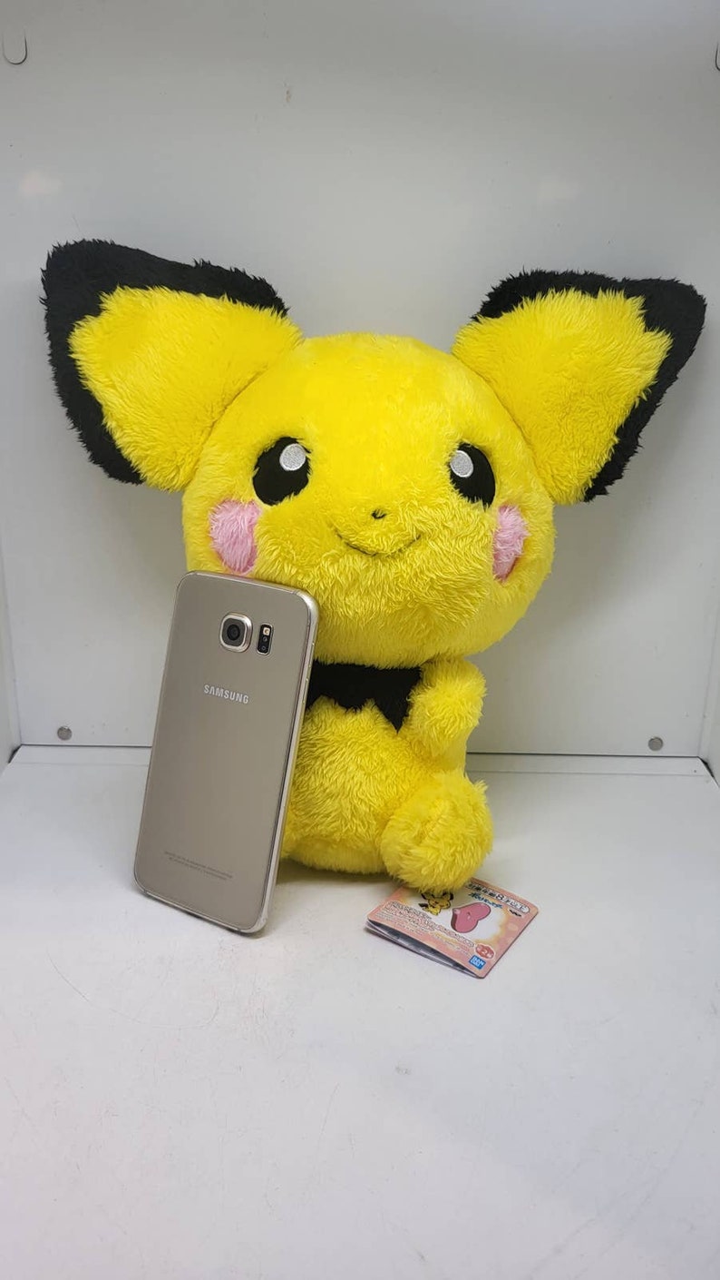 Large Fluffy Pichu Pokemon Plush Banpresto Bandai Free - Etsy