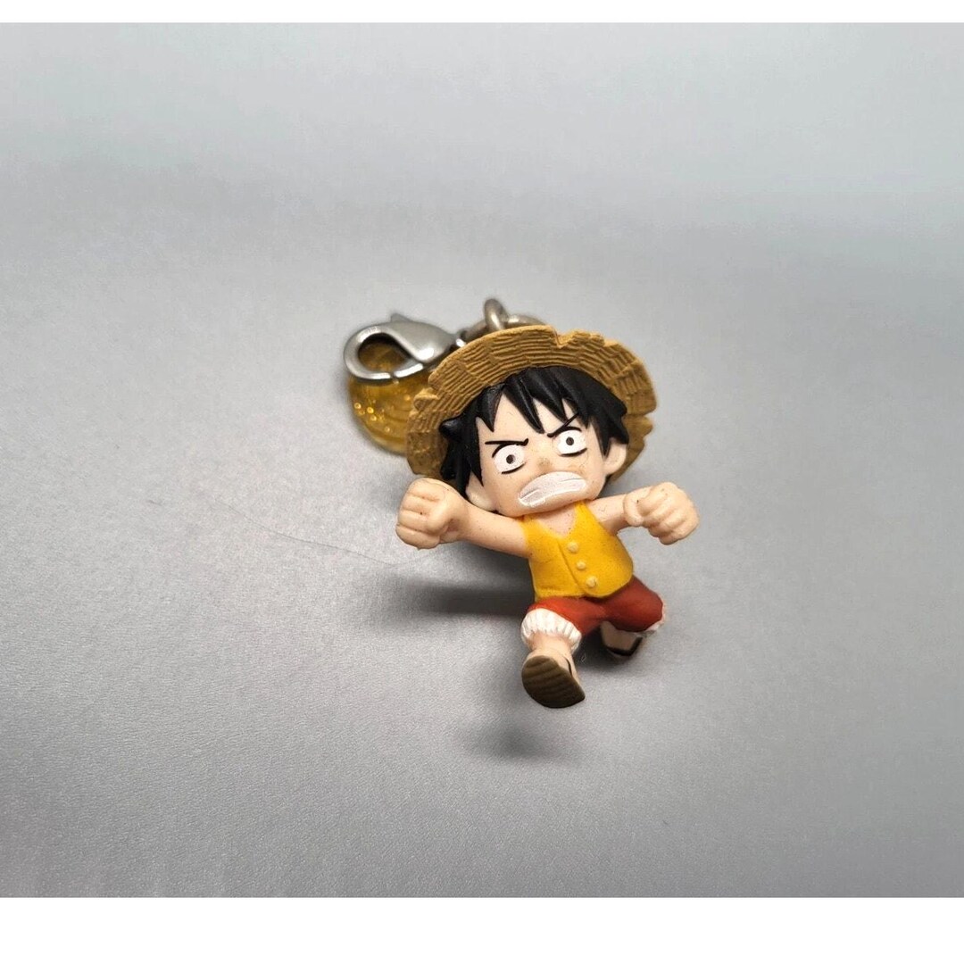 Luffy Bandai Charm 2101642 One Piece Keychain Mini Figure - Etsy