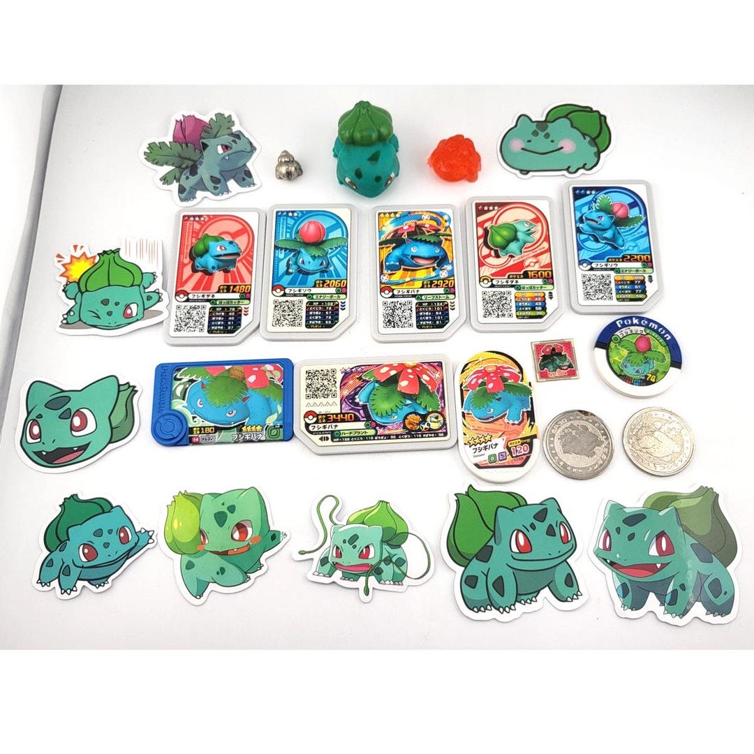 Bulbasaur Ivysaur Venusaur Bundle Lot Pokemon Center Bandai Tomy Figure ...