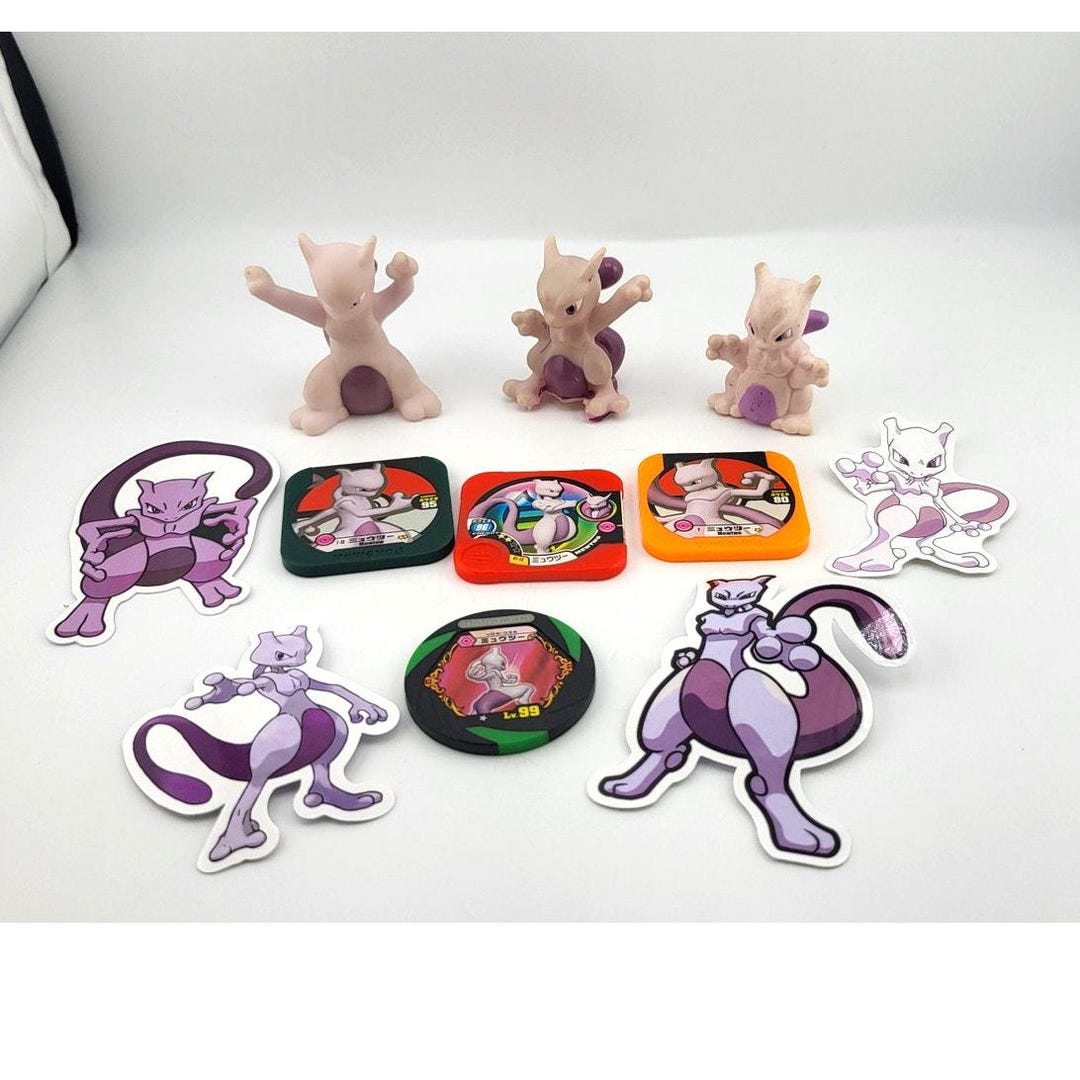 Mewtwo Lot Figures Toys Pokemon Center Bandai Tomy Tokens Battrio Coins ...