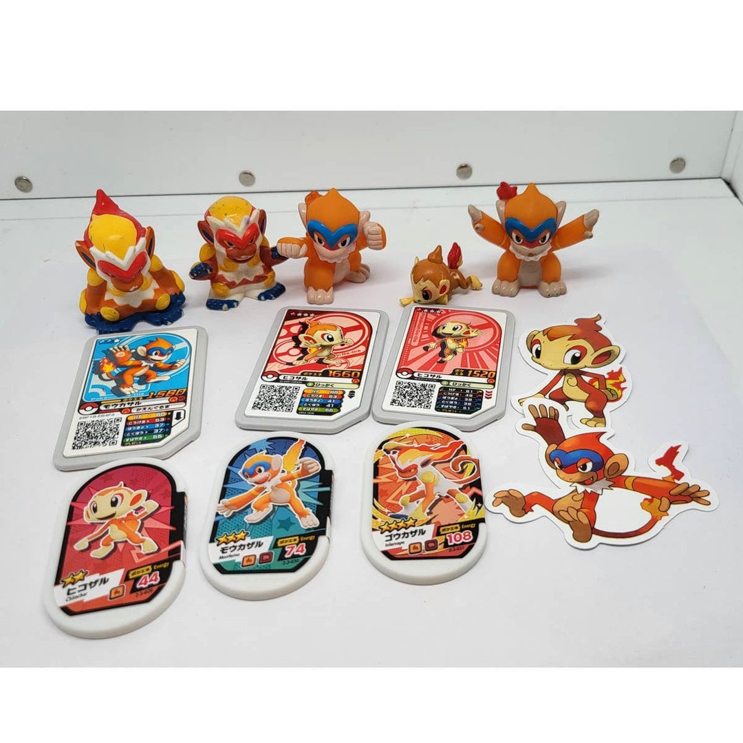 Chimchar Monferno Infernape Lot Figures Pokemon Center Tomy - Etsy