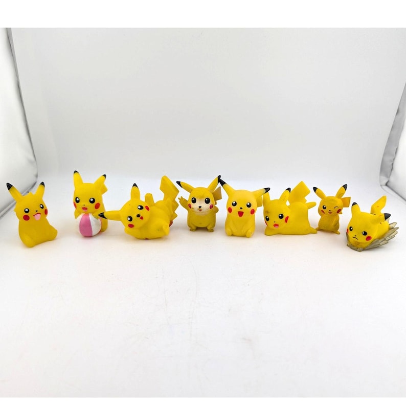 Pikachu Pokemon Finger Puppet Kids Figures Bundle Bandai - Etsy