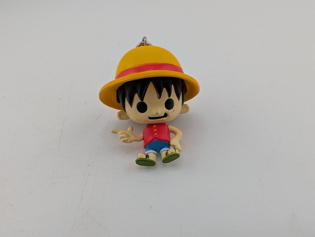 Monkey D. Luffy One Piece Keychain Charm Figure - Etsy