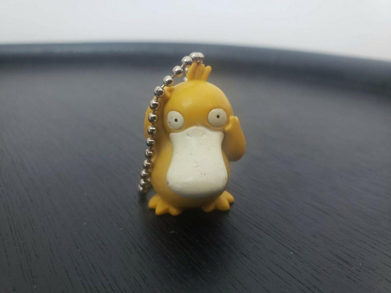 Vintage Psyduck Pokemon Figure Keychain Charm Nintendo Authentic 1 - Etsy
