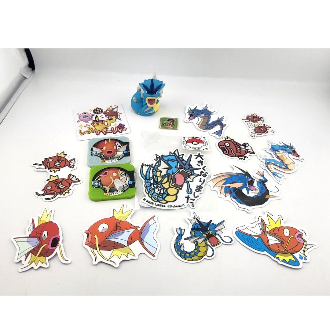 Magikarp Gyarados Bundle Lot Figures Tomy Bandai Pokemon Center Coins ...