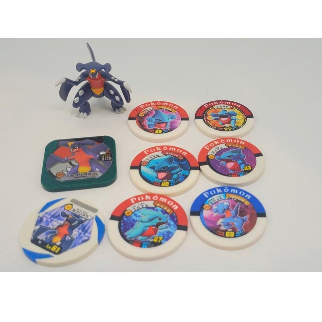 Gible Gabite Garchomp Lot Figures Pokemon Bandai Vintage Tomy Center ...