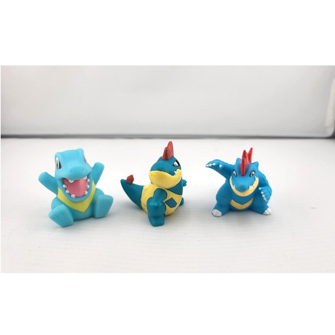 Totodile Croconaw Feraligart Finger Puppet Figures Bandai Pokemon - Etsy