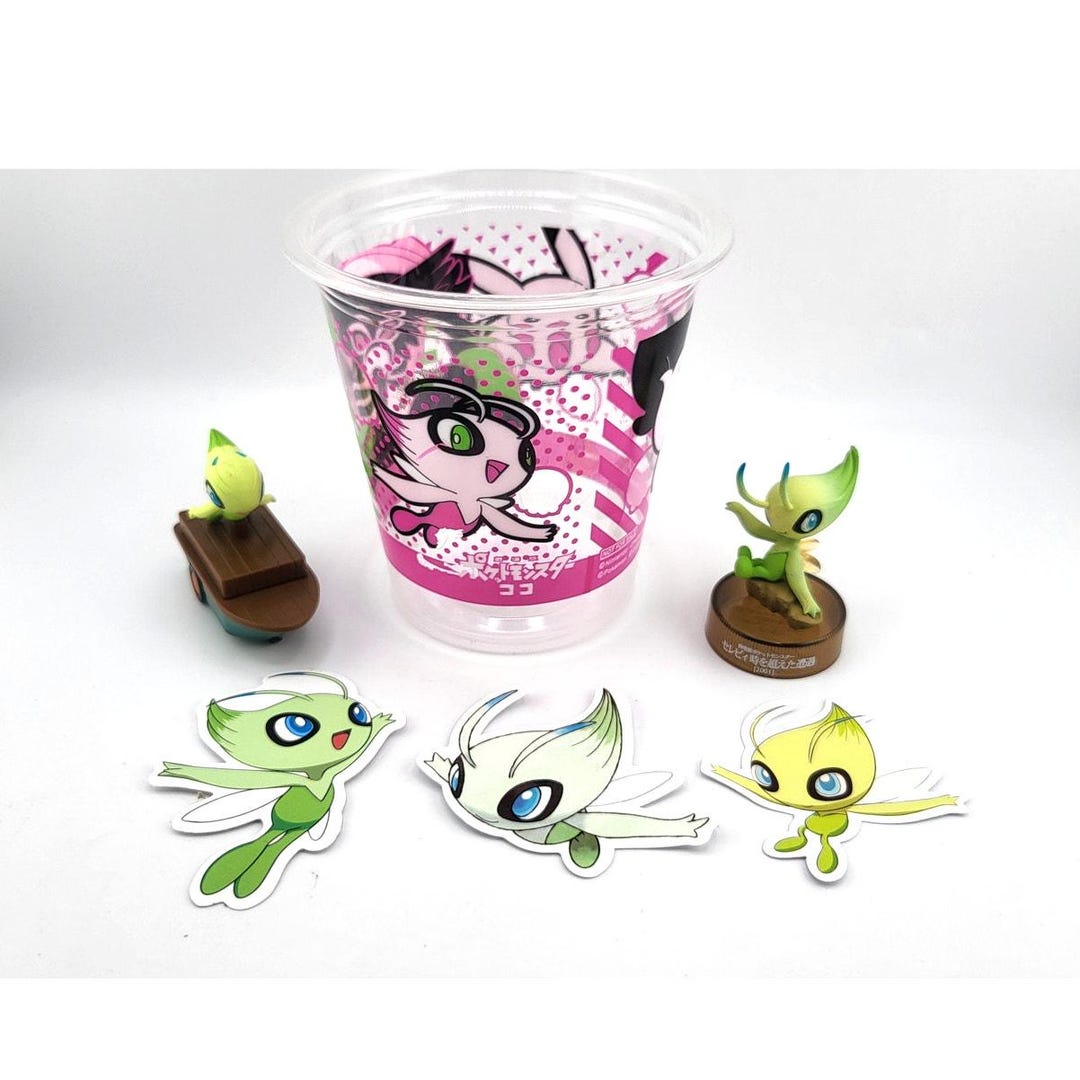 Celebi Pokemon Center Bundle Lot Figures Stickers Tomy Bandai - Etsy