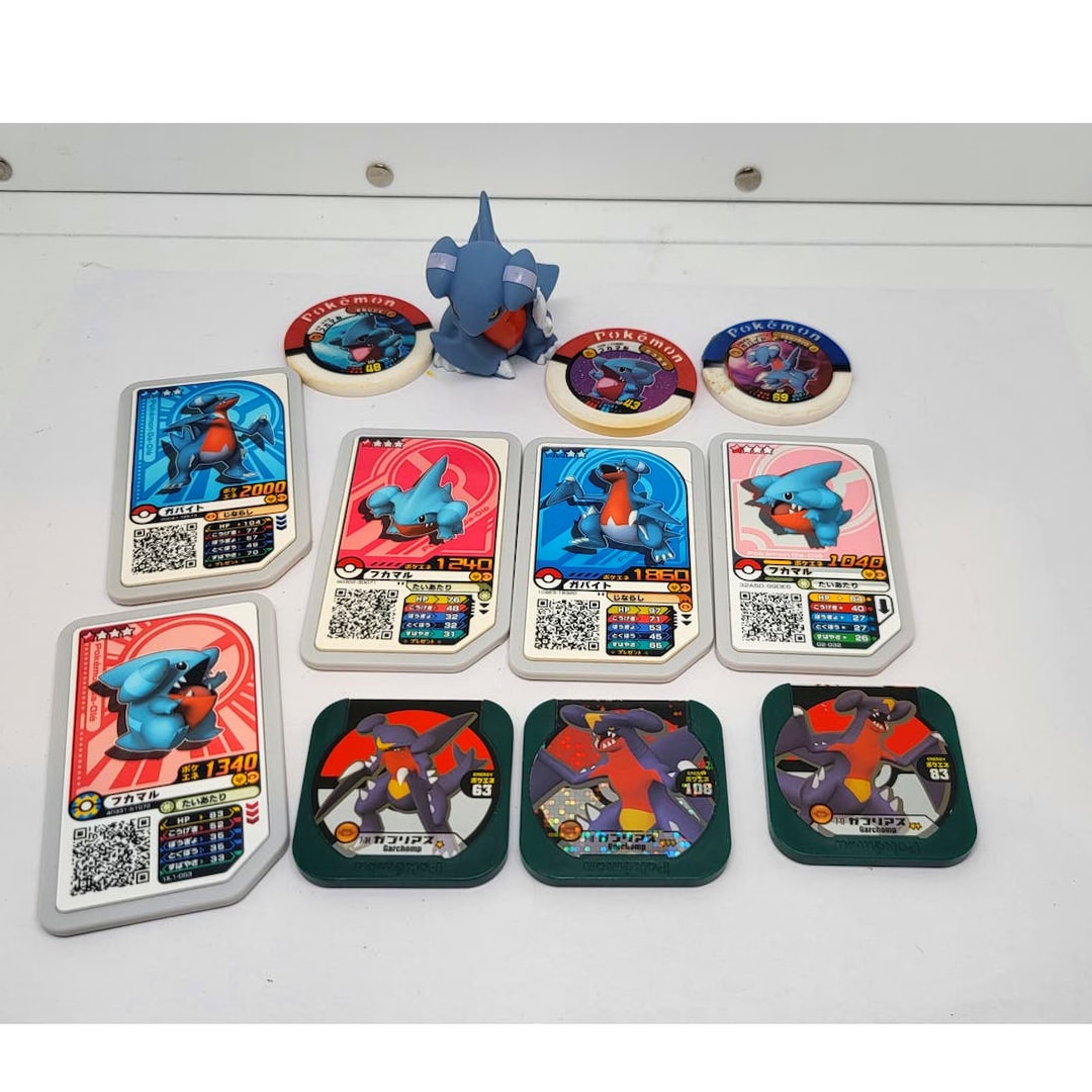 Gabite Gible Garchomp Lot Figures Pokemon Center Tomy Bandai Coins Toys ...
