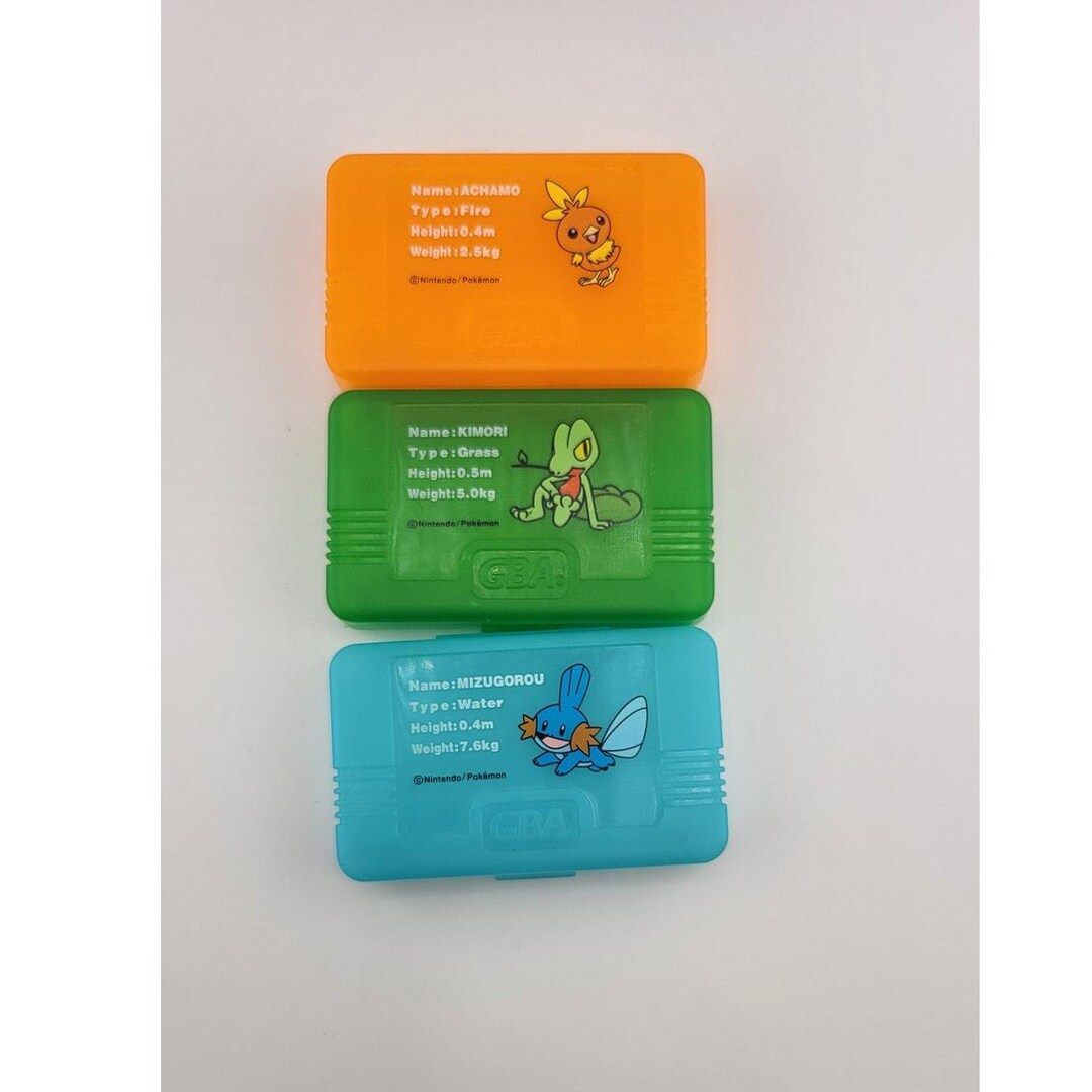 RARE Mudkip Treecko Torchic Pokemon Gameboy Advance Case Nintendo NO ...