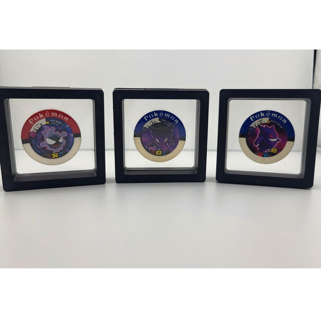 Gastly Gengar Haunter Ghosts Pokemon Battrio Coin TOMY Tokens FREE ...