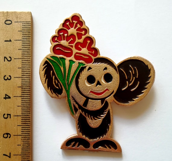 Cheburashka, Cartoon Character, Big Vintage Soviet Pi… - Gem