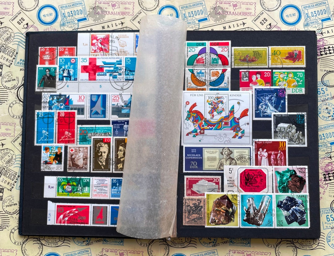 Vintage GDR Stamps Album - 300+ Postage Stamps, Collectible Gift ...