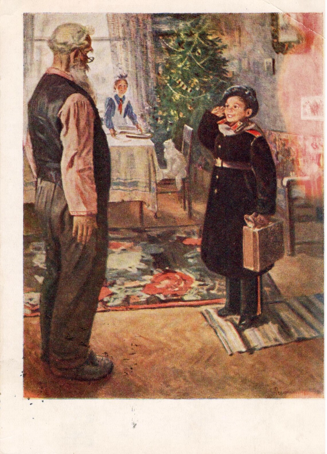 Soviet Painting Fedor Reshetnikov Arrived for the Holidays - Etsy