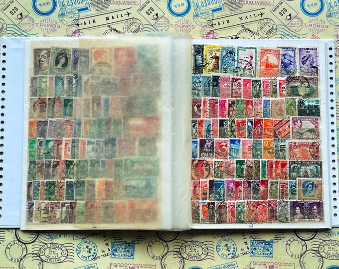 Collection of Oldest Stamps, Set of More 700 Vintage Postage Stamps ...
