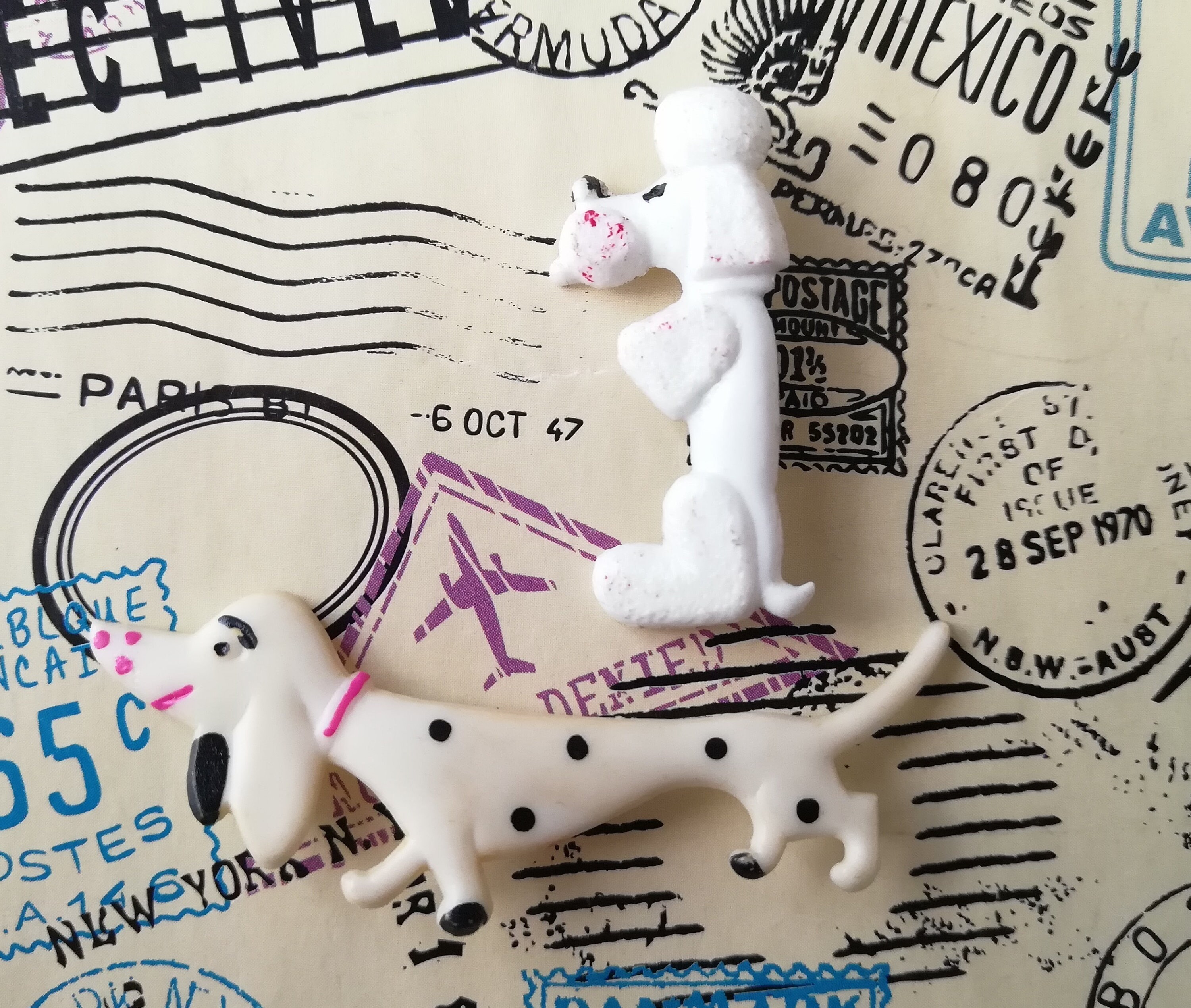 Dog pin badges Backpack badges Jacket decoration Set of 2 | Etsy