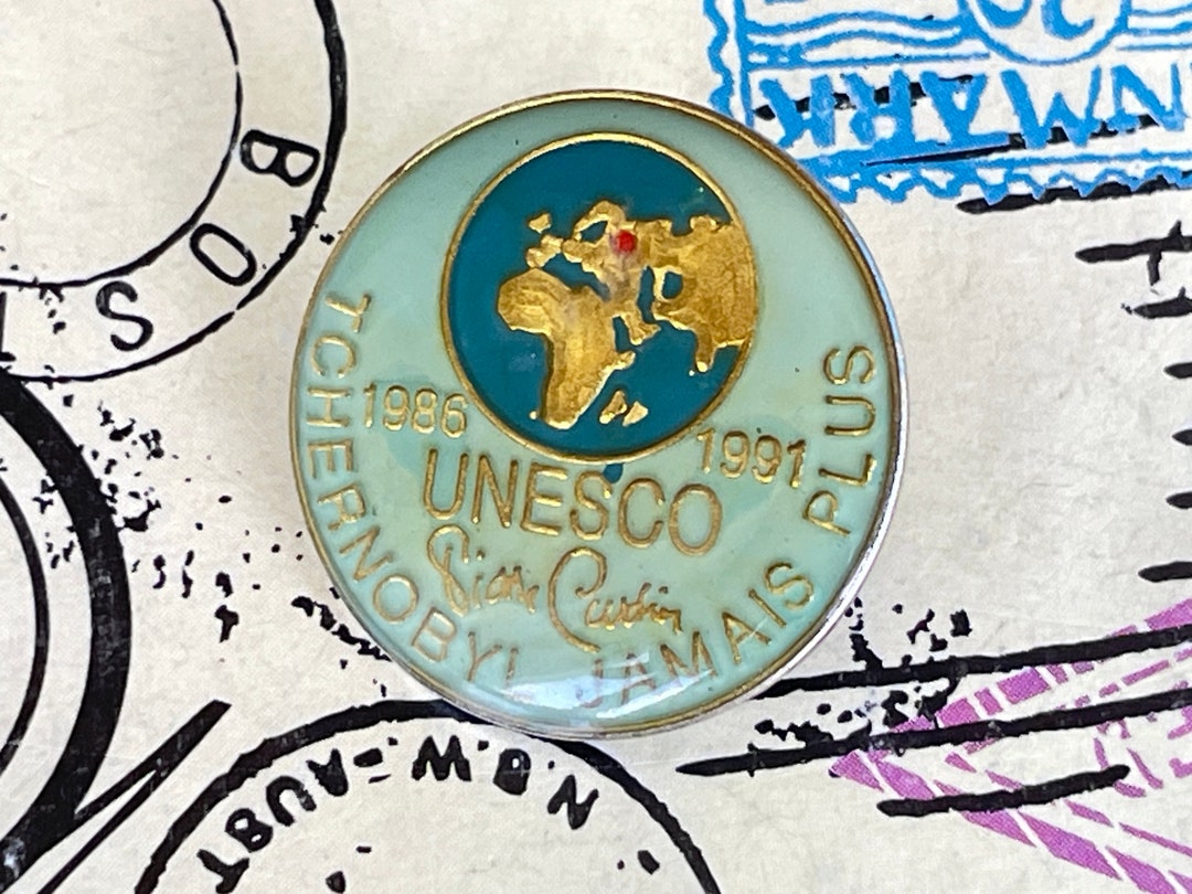 Chernobyl Disaster - UNESCO 1986-1991 - Varnished Pin Badge - Rare ...