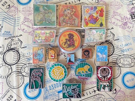 Circus Badges Circus Animals Funny Children's Badges - Etsy