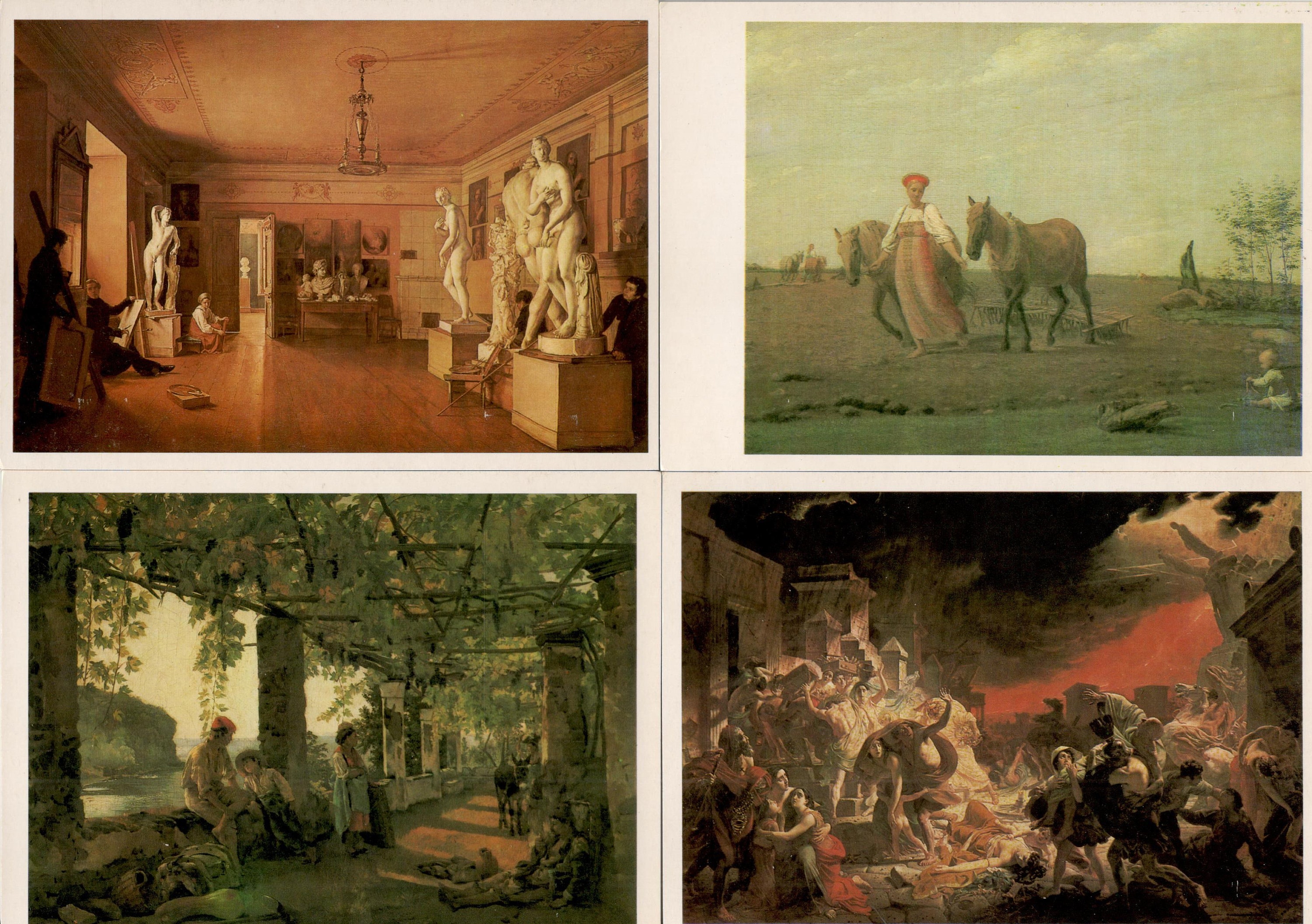 Russian painting of the 19th century Russian Painters Set of | Etsy