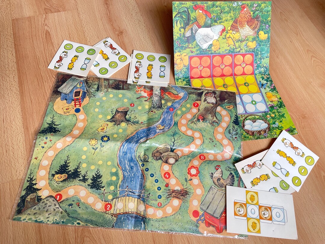 Chick Chick Board Game USSR | Vintage Soviet Game for Kids 3–4 Years ...