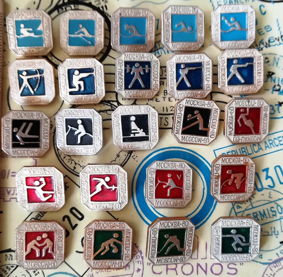Moscow-80, Olympic Games, Summer Olympic Sports, Full Set of 23 Vintage ...
