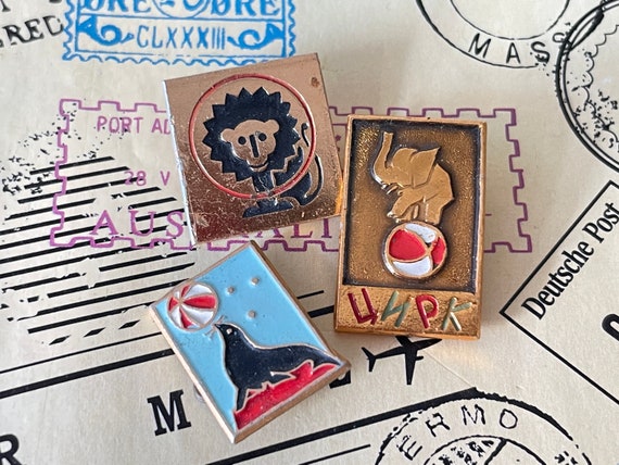 Circus badges, Circus Animals, Funny children's badge… - Gem