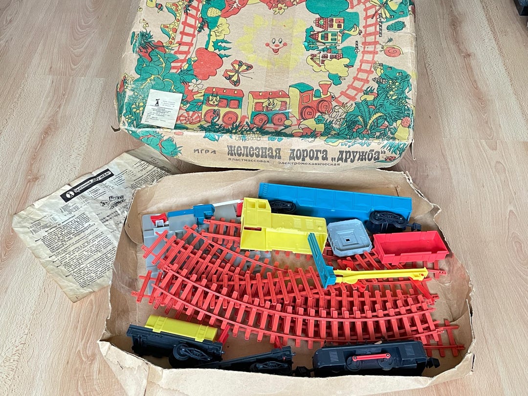 Soviet Children's Electric Train Set Complete Working Rare Vintage USSR ...