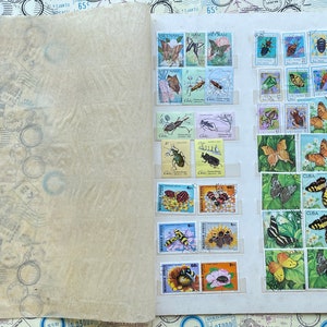 Insects, Butterflies, Beetles on Stamps From Different Countries ...