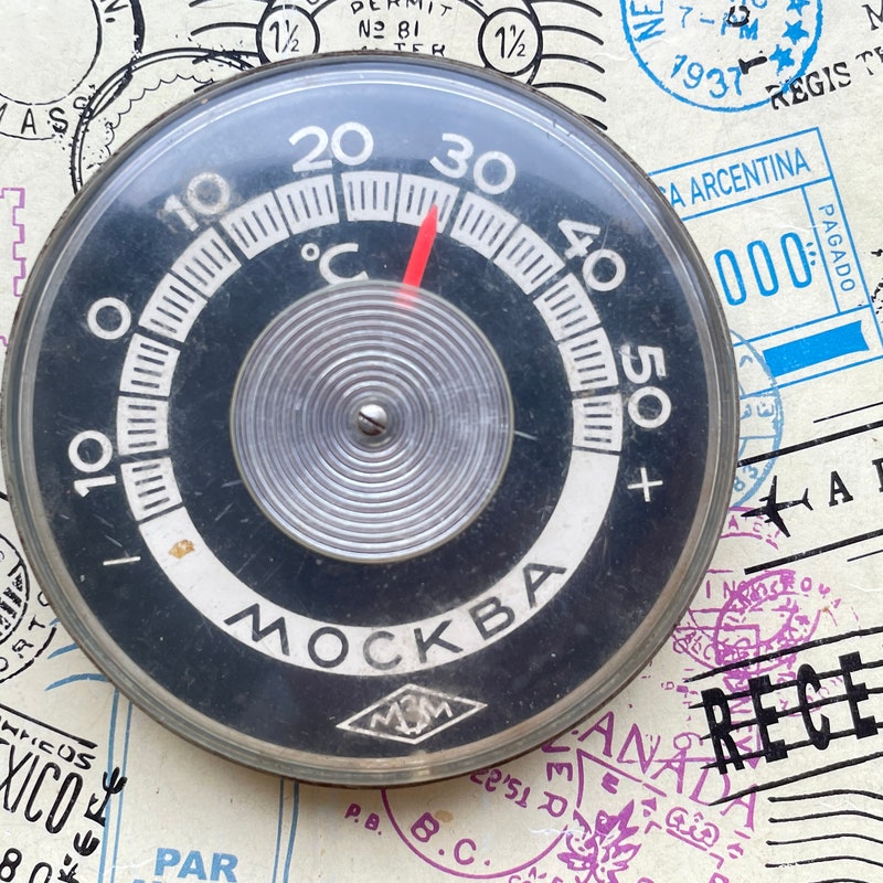 Vintage Thermometer - Etsy