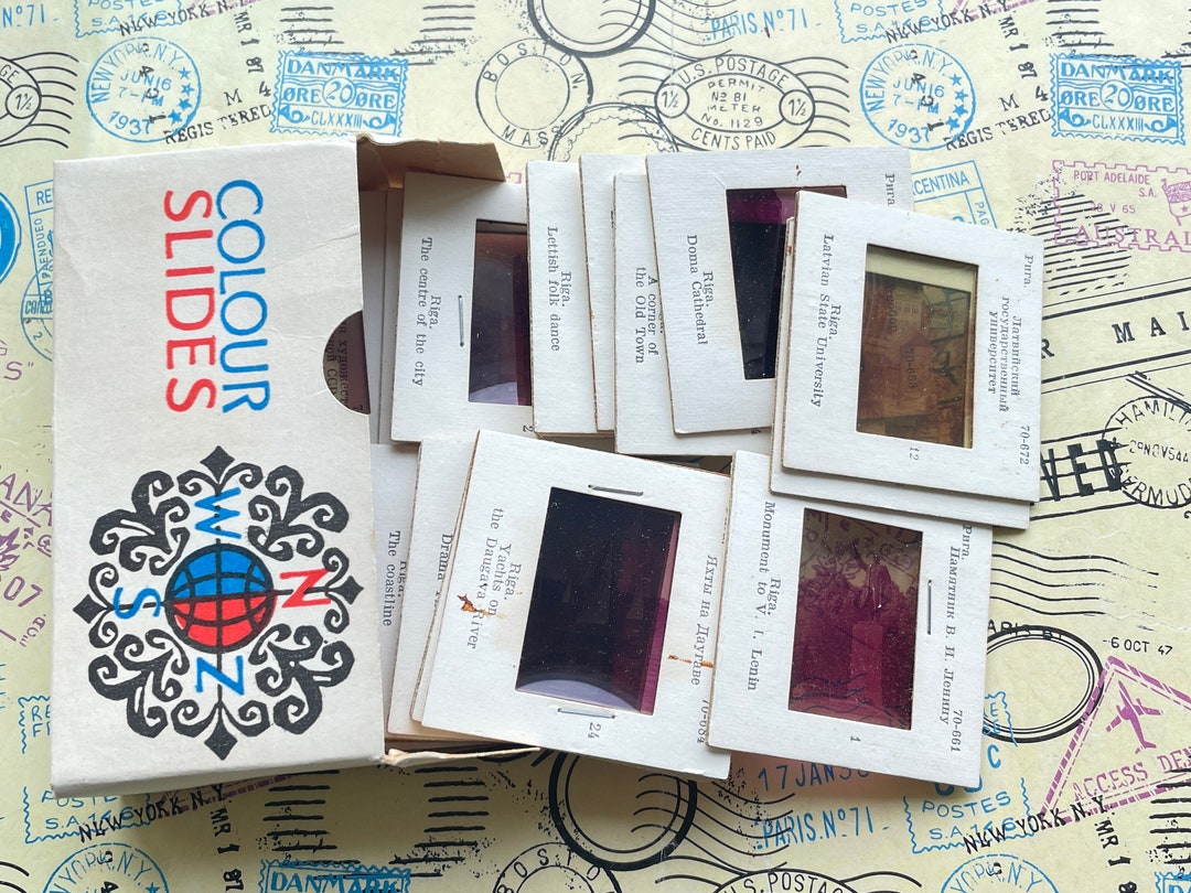 Riga, Latvia, Set of 24 Vintage Color Slides, Vintage Diascope Slides ...