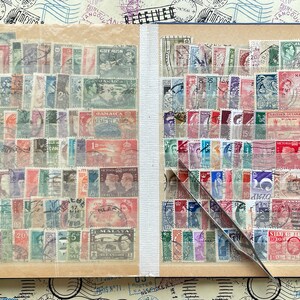 Collection of Oldest Stamps, Set of More 1120 Vintage Postage Stamps ...