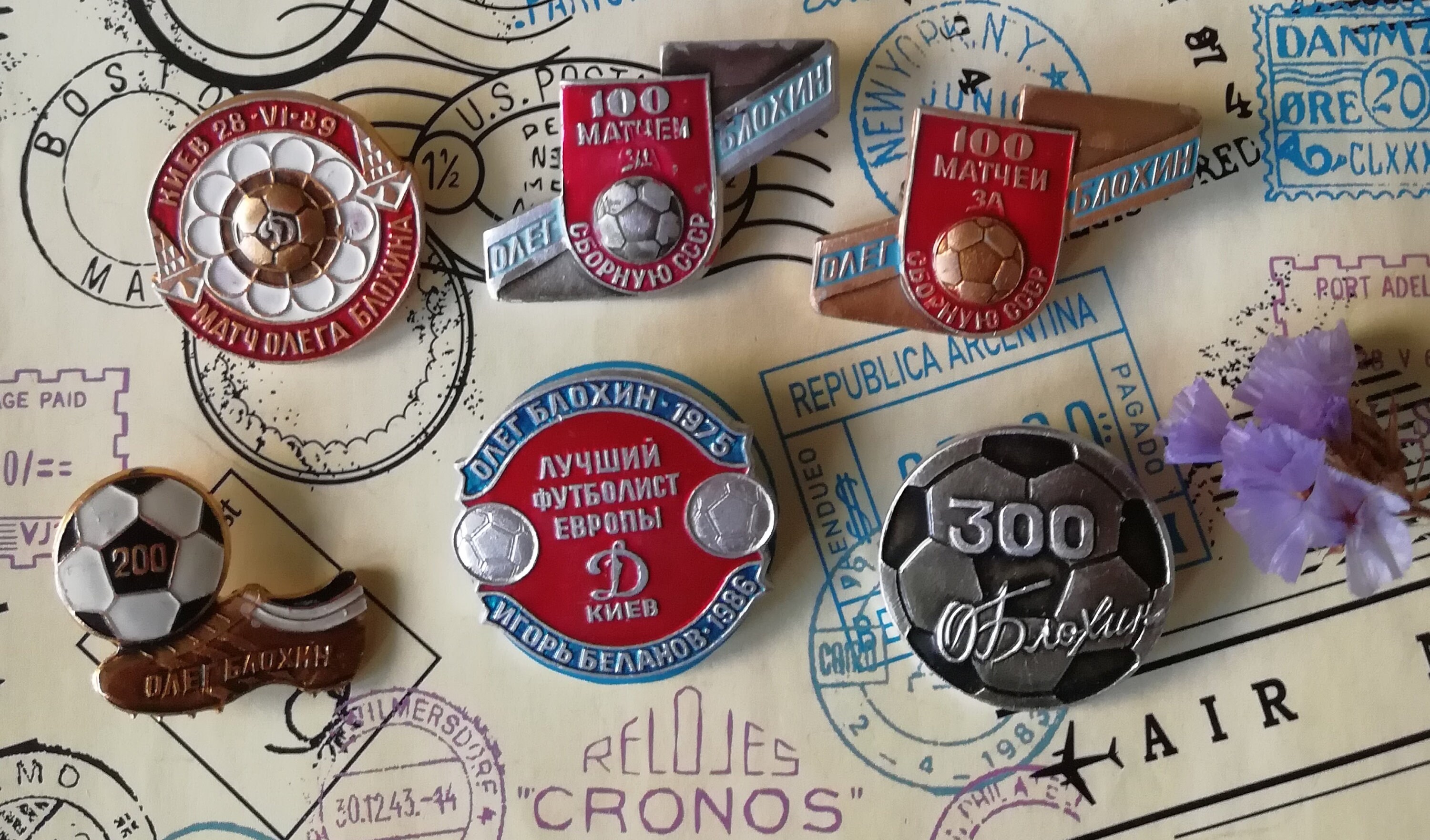 Oleg Blokhin Famous Football Player Football Pins Vintage | Etsy