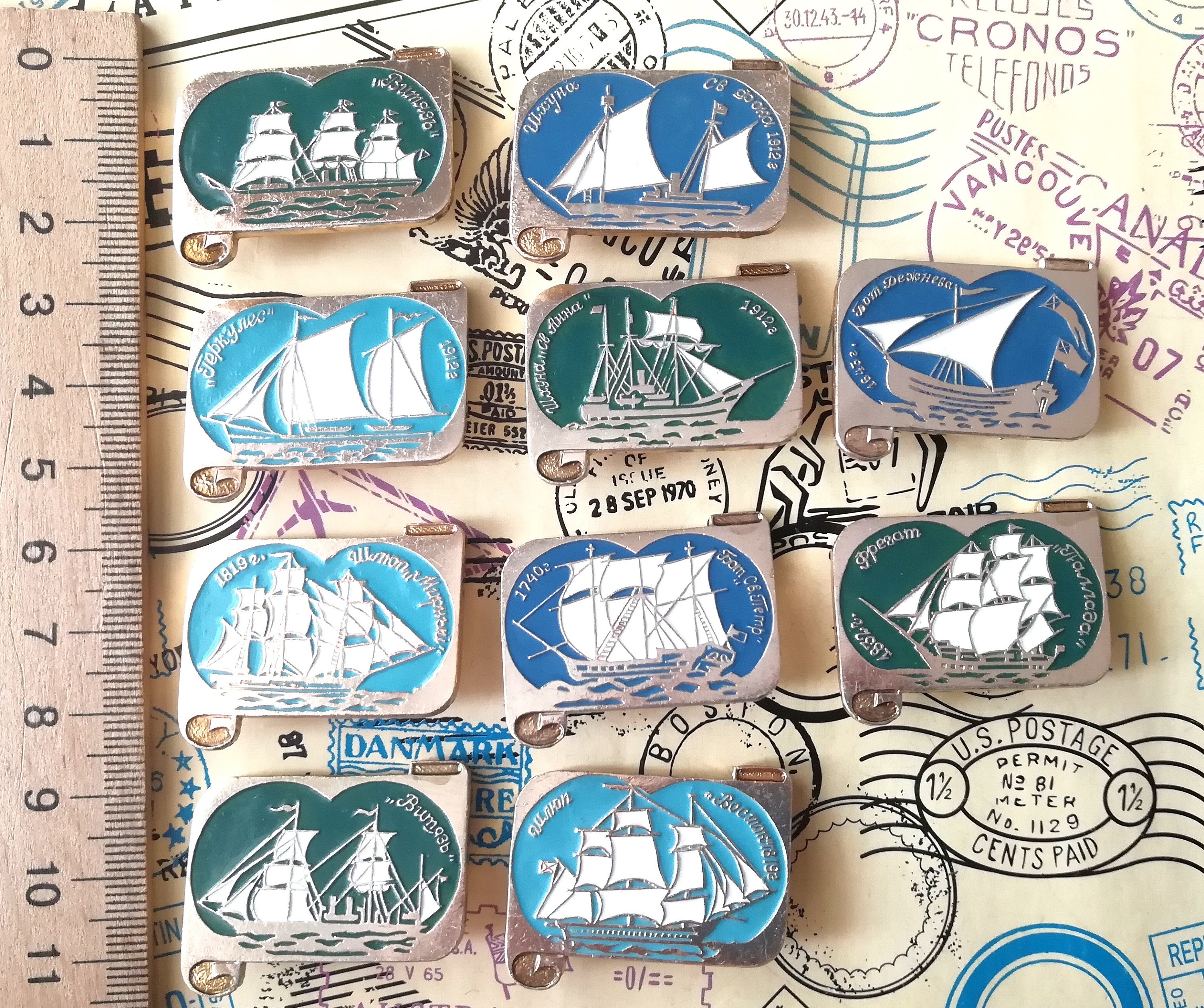 Sailboats Ships History Vintage Pin Badges Sailing Ships | Etsy