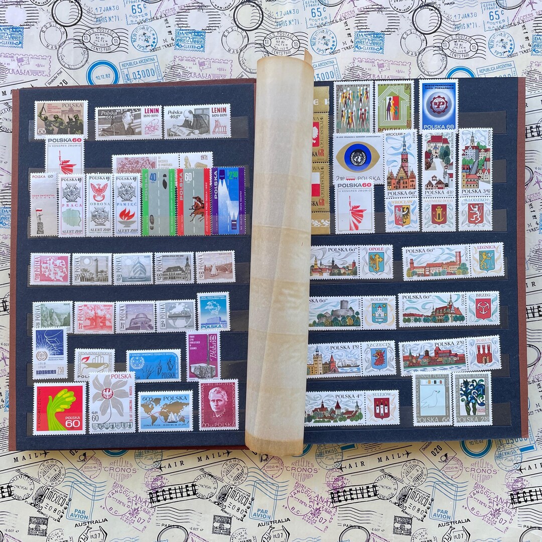Poland Stamp Album – Over 400 Stamps + 10 Souvenir Sheets – Incredible ...