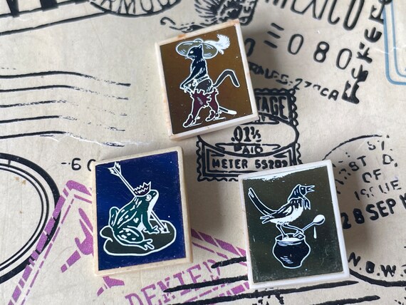 Fairy Tale and Cartoon Characters Pins, Vintage Sovie… - Gem