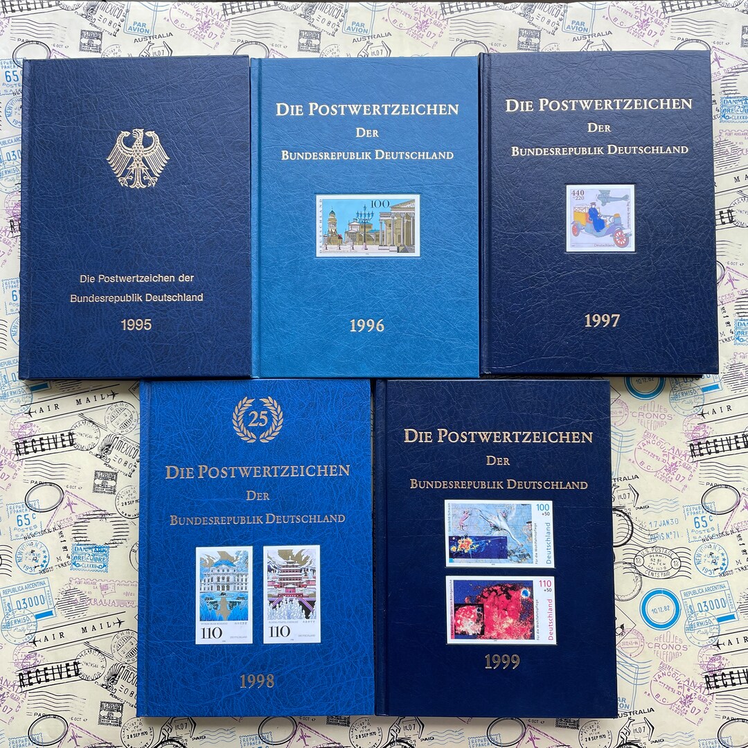 Annual German Stamp Collections in Books (1995-1999) - Pick up From ...