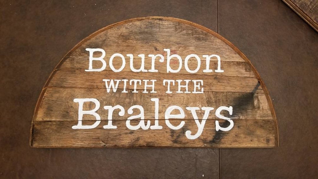 CUSTOM ORDER Half Circle Barrel Slat, *free US Shipping* Bourbon Gift ...