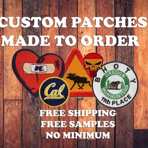Custom Design Embroidered Patches - Etsy