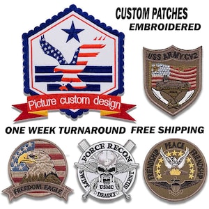 Embroidered Patches, Custom Made Patch, Made to Order, Free Shipping on ...