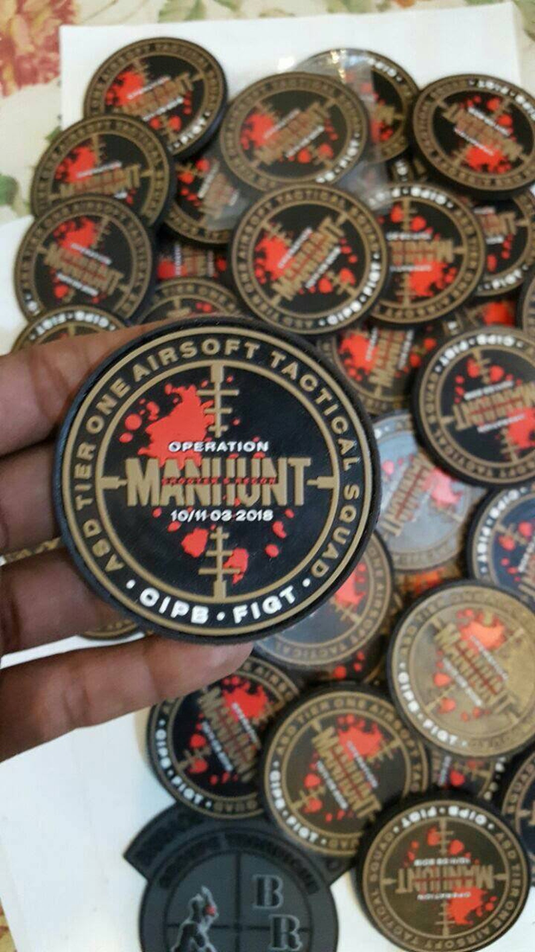 100 Custom PVC Patches. Hook and Loop Side Backing. Customize Rubber ...