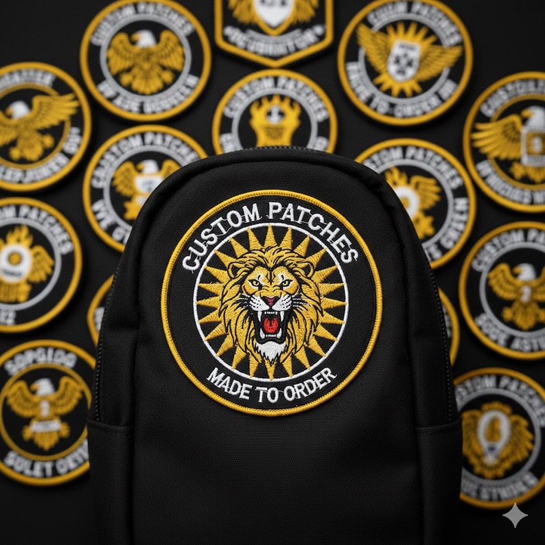 Custom Embroidered Patches, Iron-on, Sew-on, Hook & Loop Backing ...