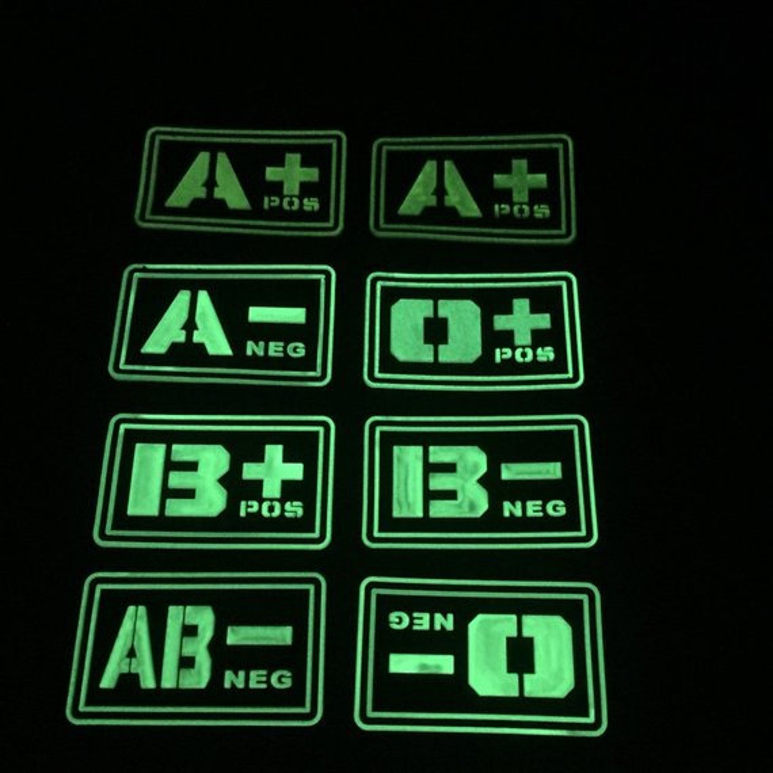 100 Glow in the Dark PVC Patches. - Etsy