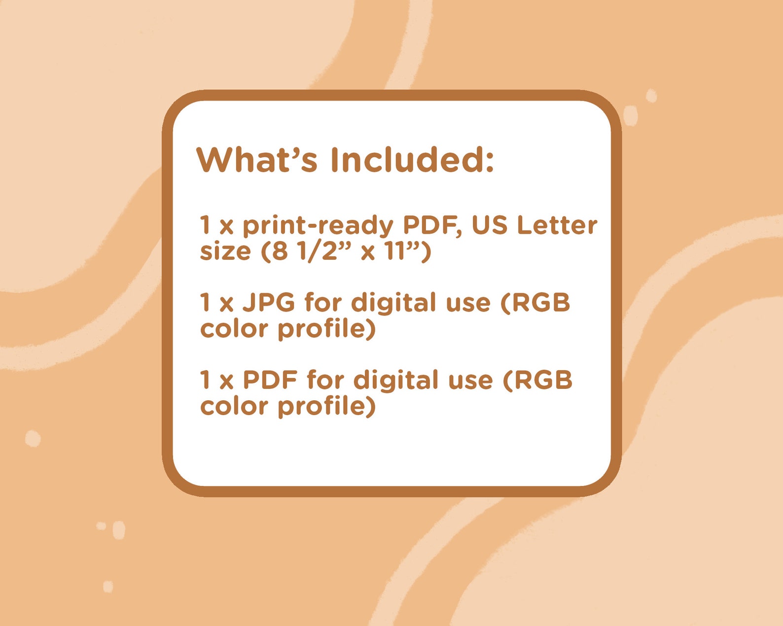 PRINTABLE 8.5" X 11" Undated Monthly Calendar | Digital Download | Cute ...