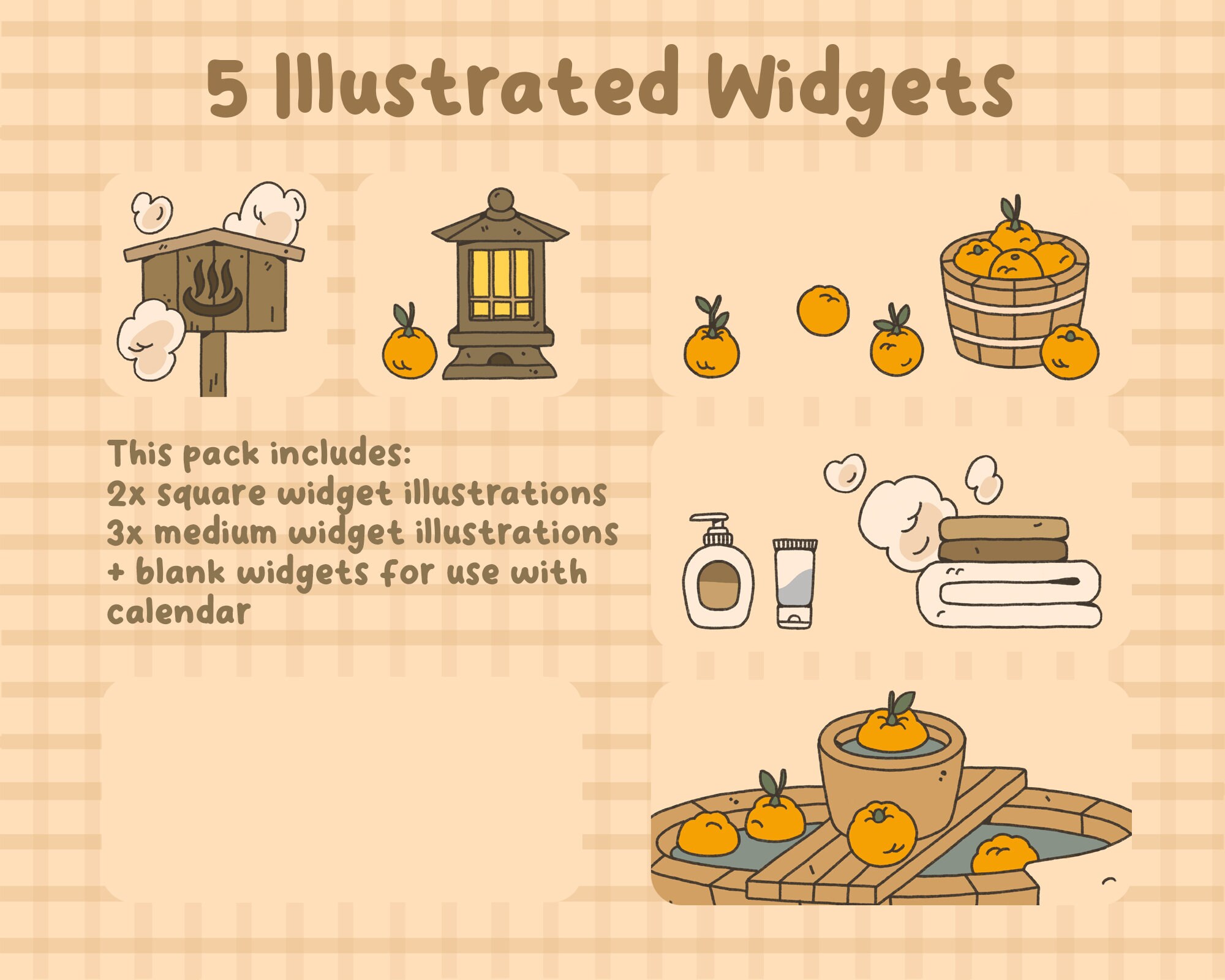 Cozy Onsen Icon and Wallpaper Pack Cute Hot Spring App Icons and ...