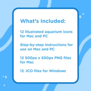 Aquarium Fish Desktop Icons for Mac and Windows | Digital Download - Etsy