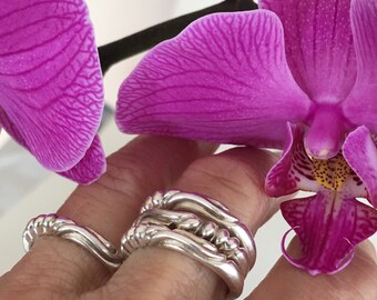 Tiny Cumulus Cloud Ring sterling Silver - Etsy