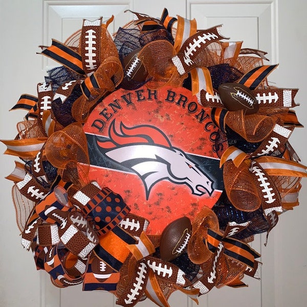 Broncos Wreath - Etsy