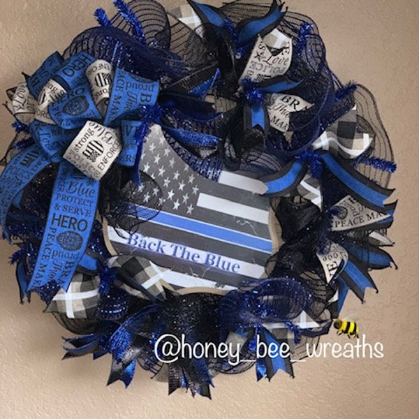 Police Wreath - Etsy