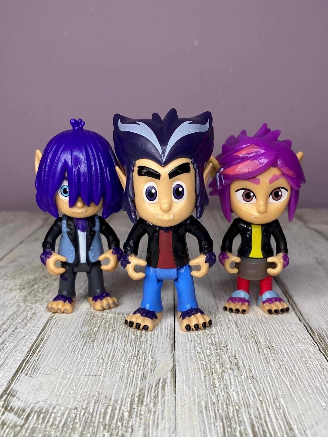 PJ Masks Villians Wolfie Kids 3 Figures Howler, Rip, Kevin just Play ...