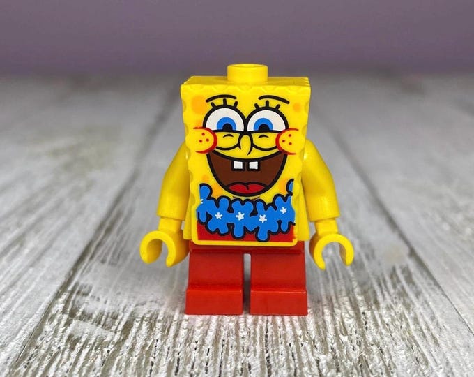 Lego 3818 Spongebob Squarepants Blue Lei Minifigure, Lego Mini Figure ...